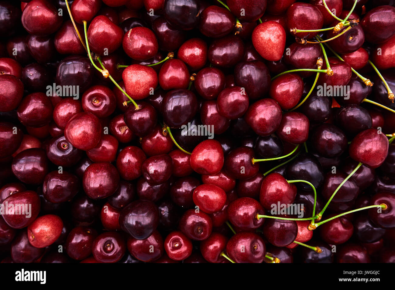 Cherries background. Sweet red cherries Stock Photo - Alamy