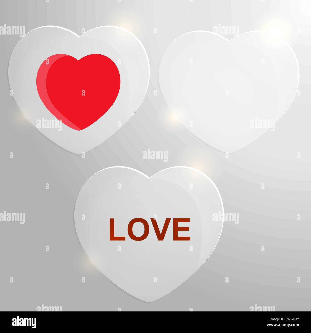 Heart icon set hi-res stock photography and images - Alamy