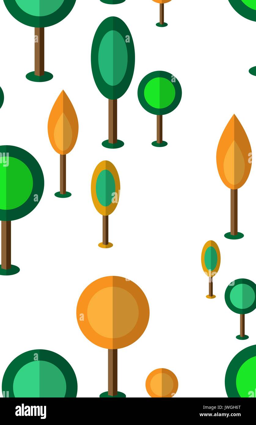 Tree seamless pattern Stock Vector Image & Art - Alamy