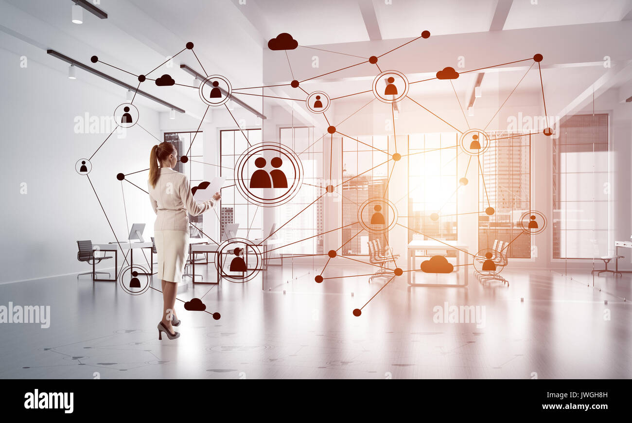 Networking and social communication concept as effective point for ...