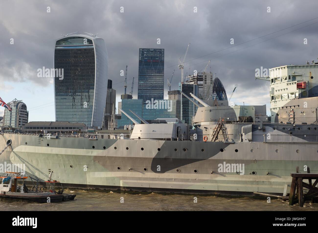 HMS Belfast, One more london, outside side cityHall Stock Photo - Alamy