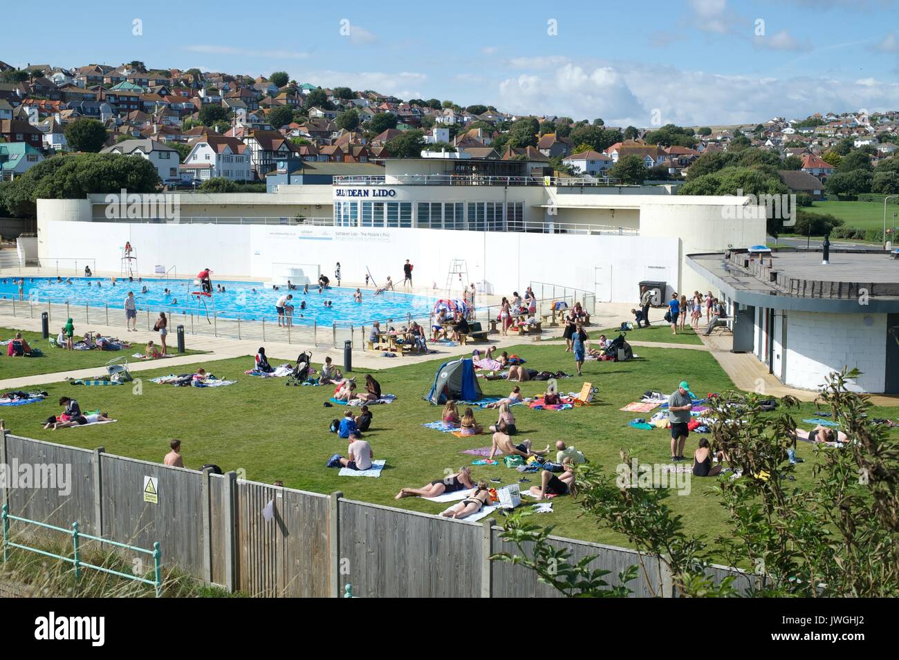 Saltdean outdoor swimming pool Stock Photo - Alamy