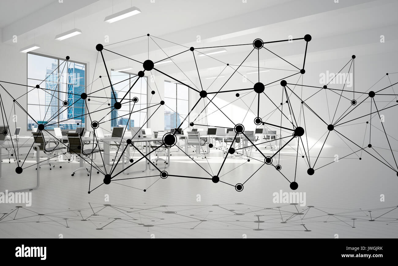 Networking and wireless connection as concept for effective modern ...