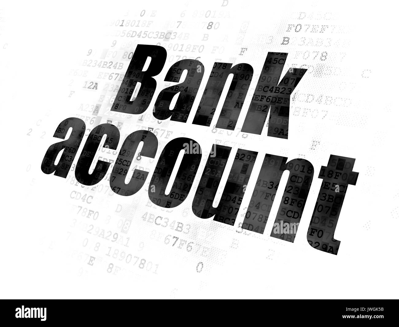 Currency concept: Bank Account on Digital background Stock Photo - Alamy