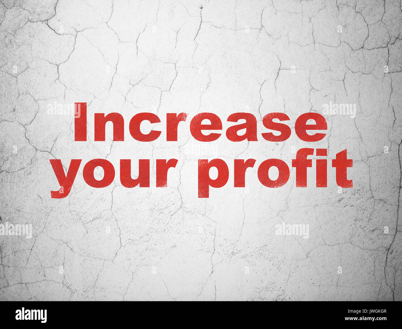 Finance concept: Increase Your profit on wall background Stock Photo ...