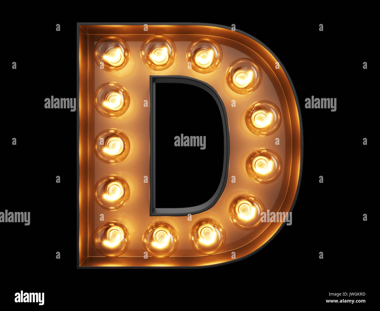 Illuminated letter d hi-res stock photography and images - Alamy