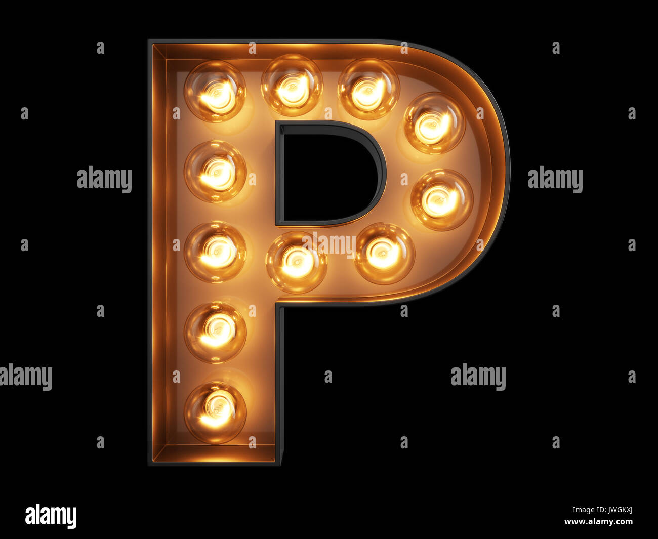 Illuminated letter p hi-res stock photography and images - Alamy
