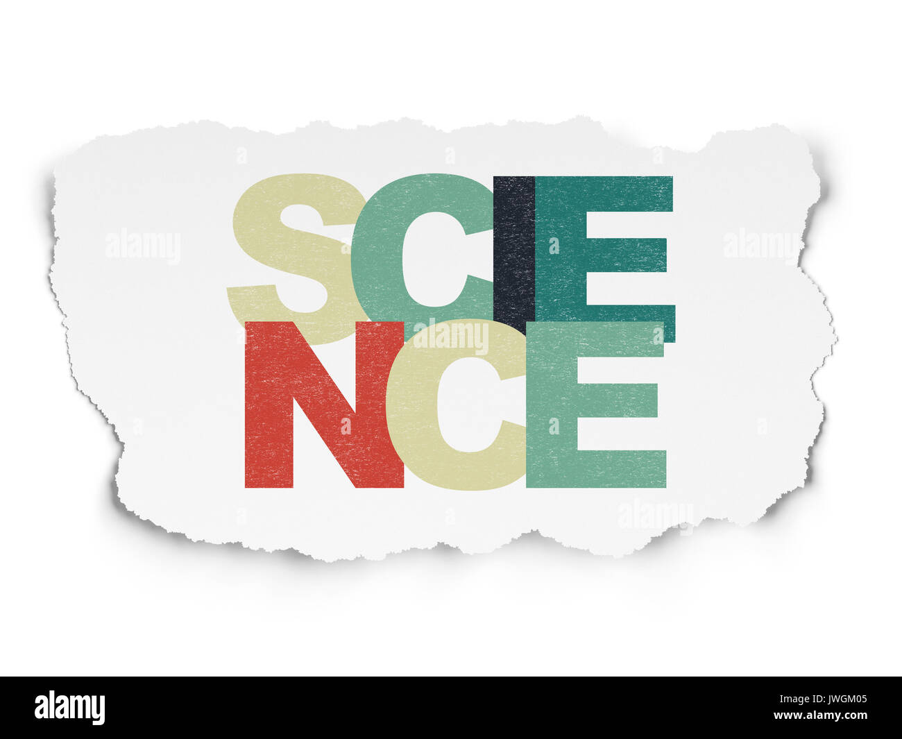 Science concept: Science on Torn Paper background Stock Photo - Alamy