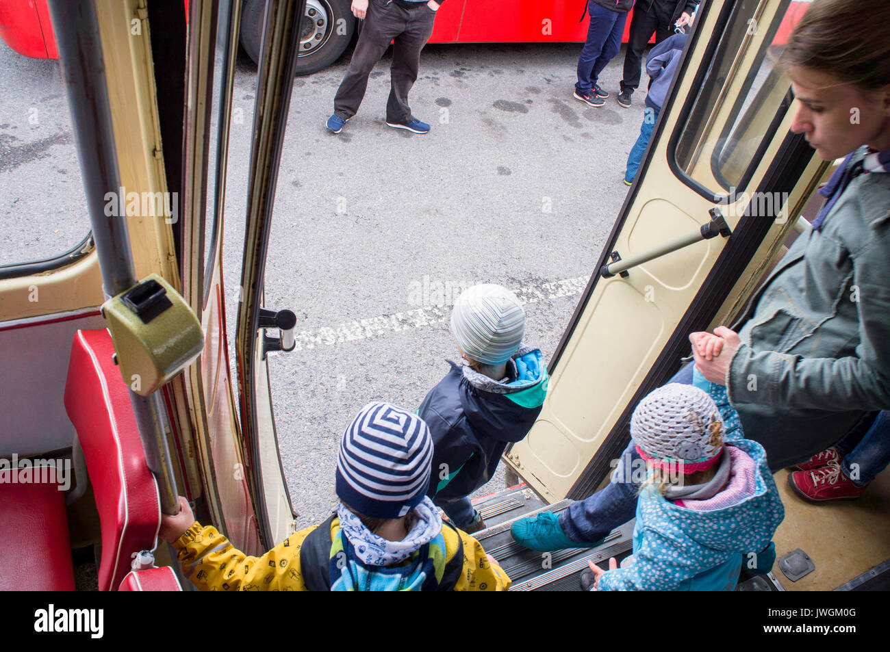 Karosa SM 11 bus,25th anniversary of ROPID Stock Photo - Alamy
