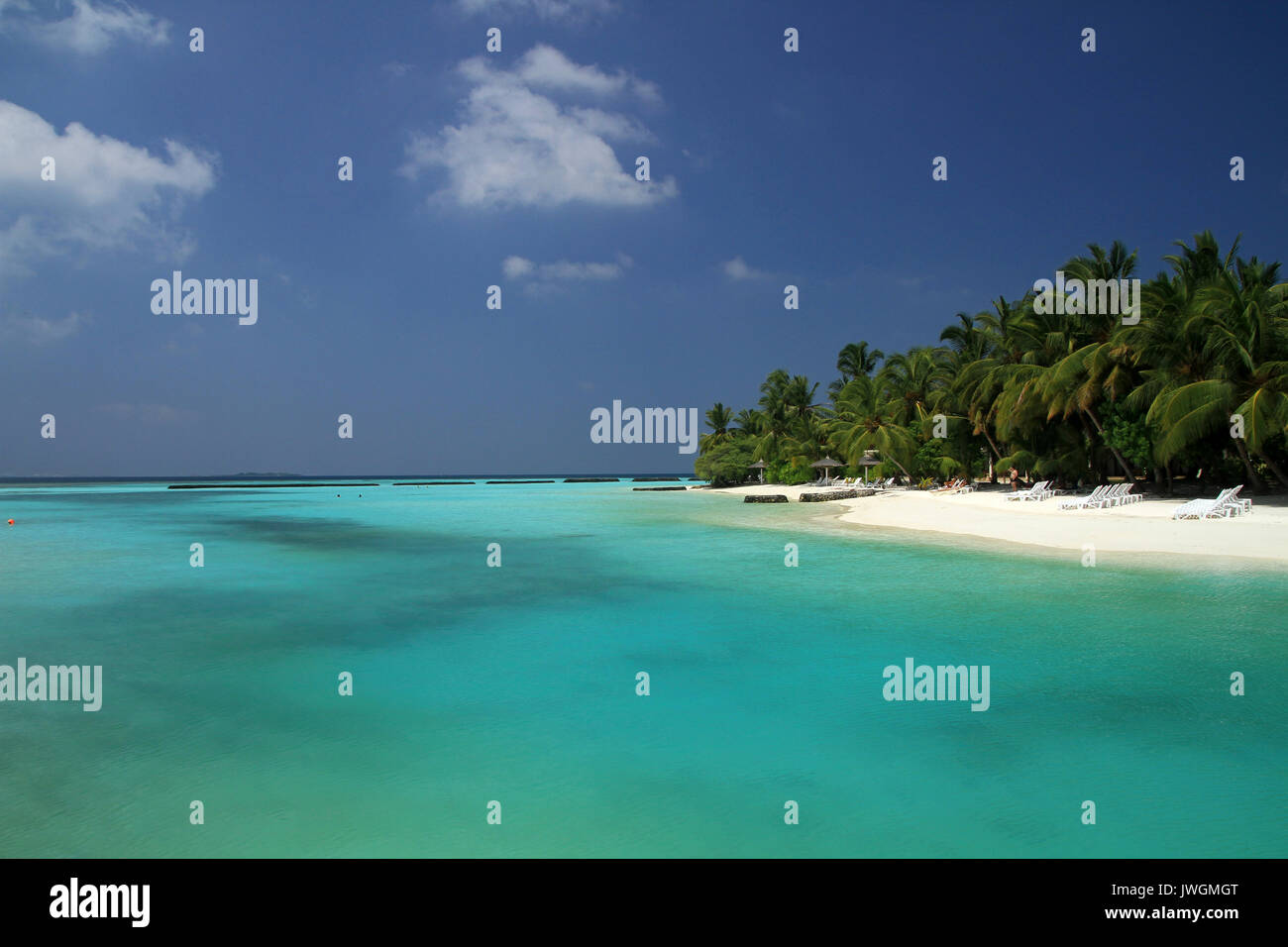 Maldivian beach, Ari Atol, Maldives Stock Photo - Alamy