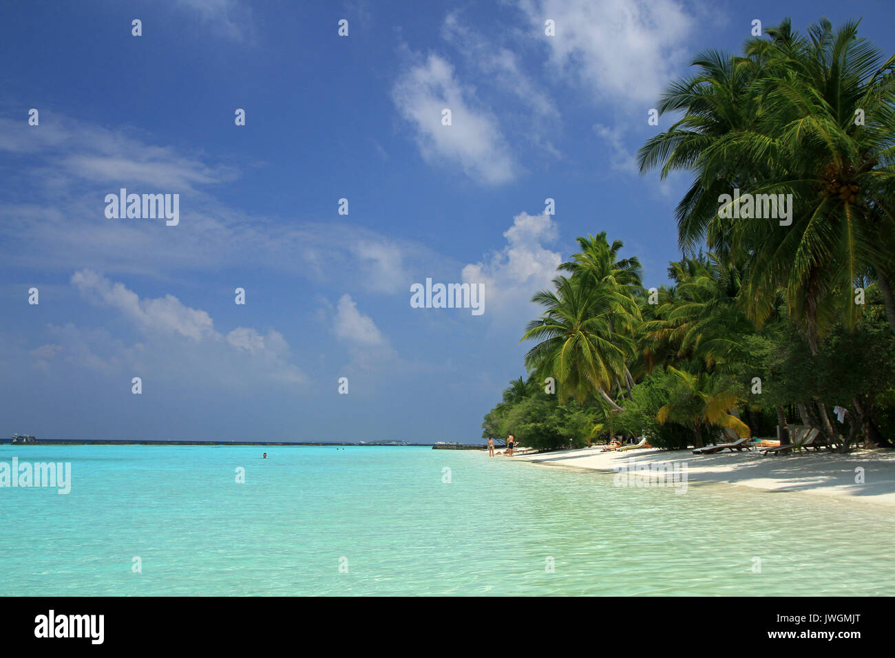 Maldivian beach, Ari Atol, Maldives Stock Photo - Alamy
