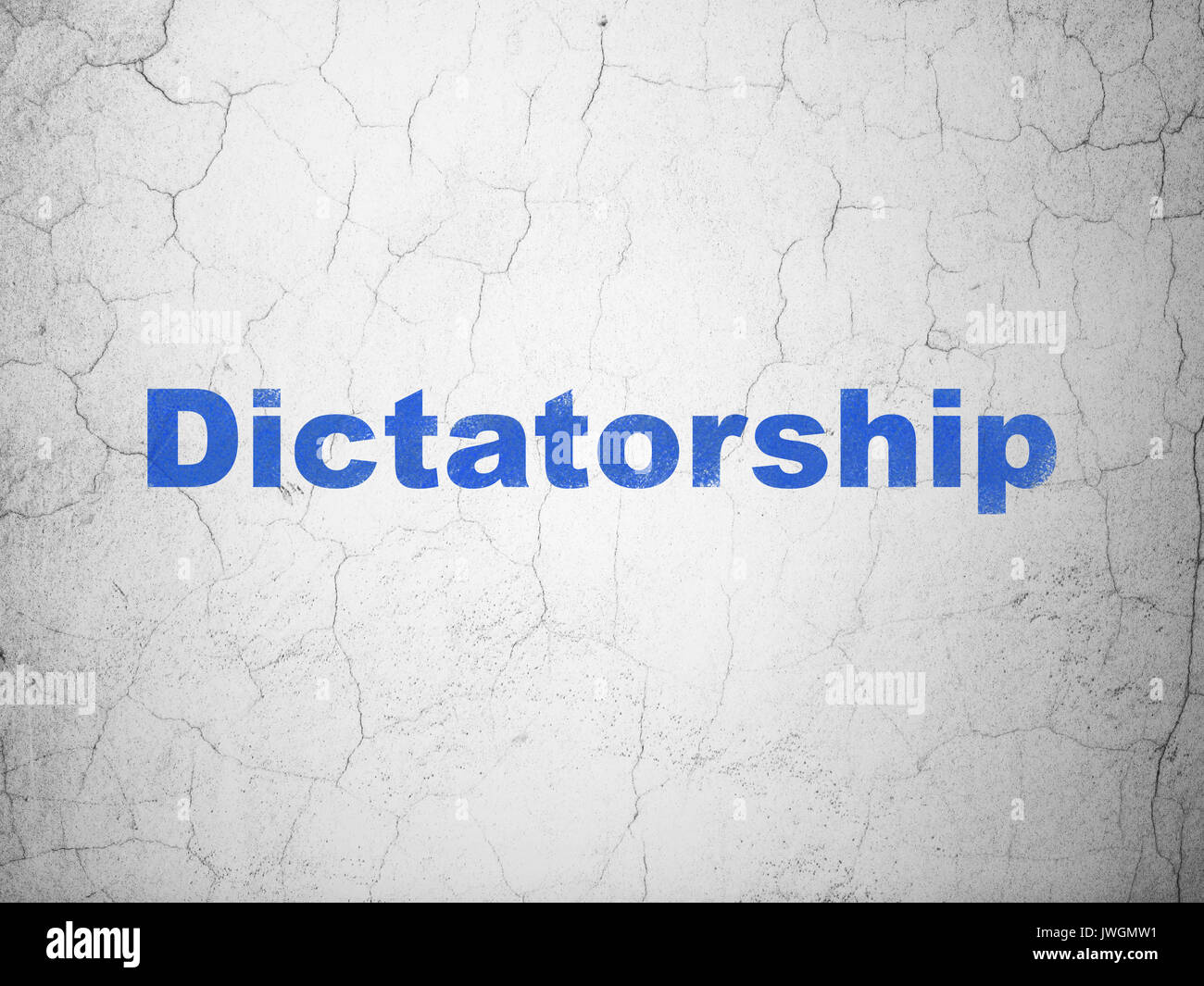 Politics concept: Dictatorship on wall background Stock Photo - Alamy