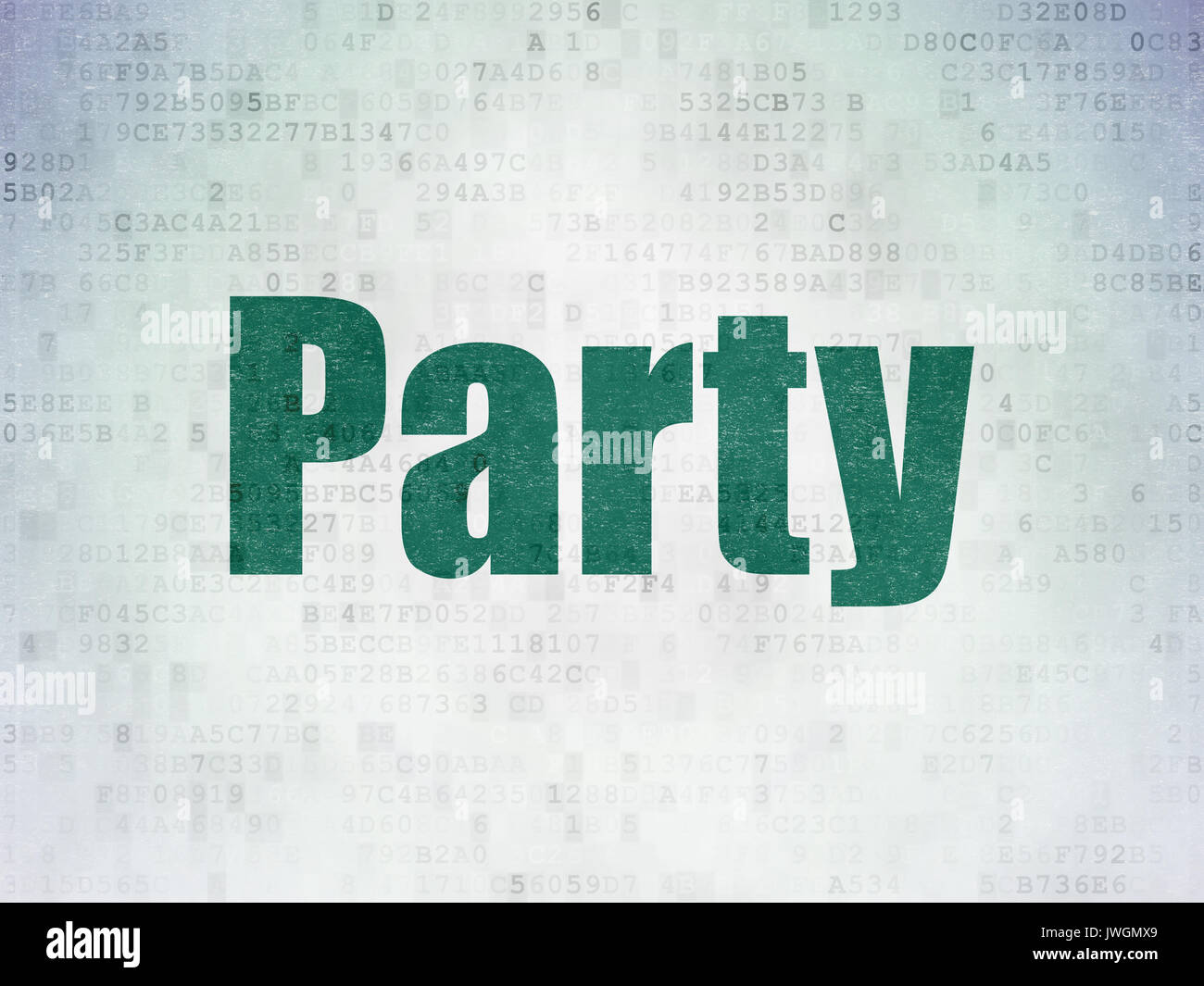 Entertainment, concept: Party on Digital Data Paper background Stock ...