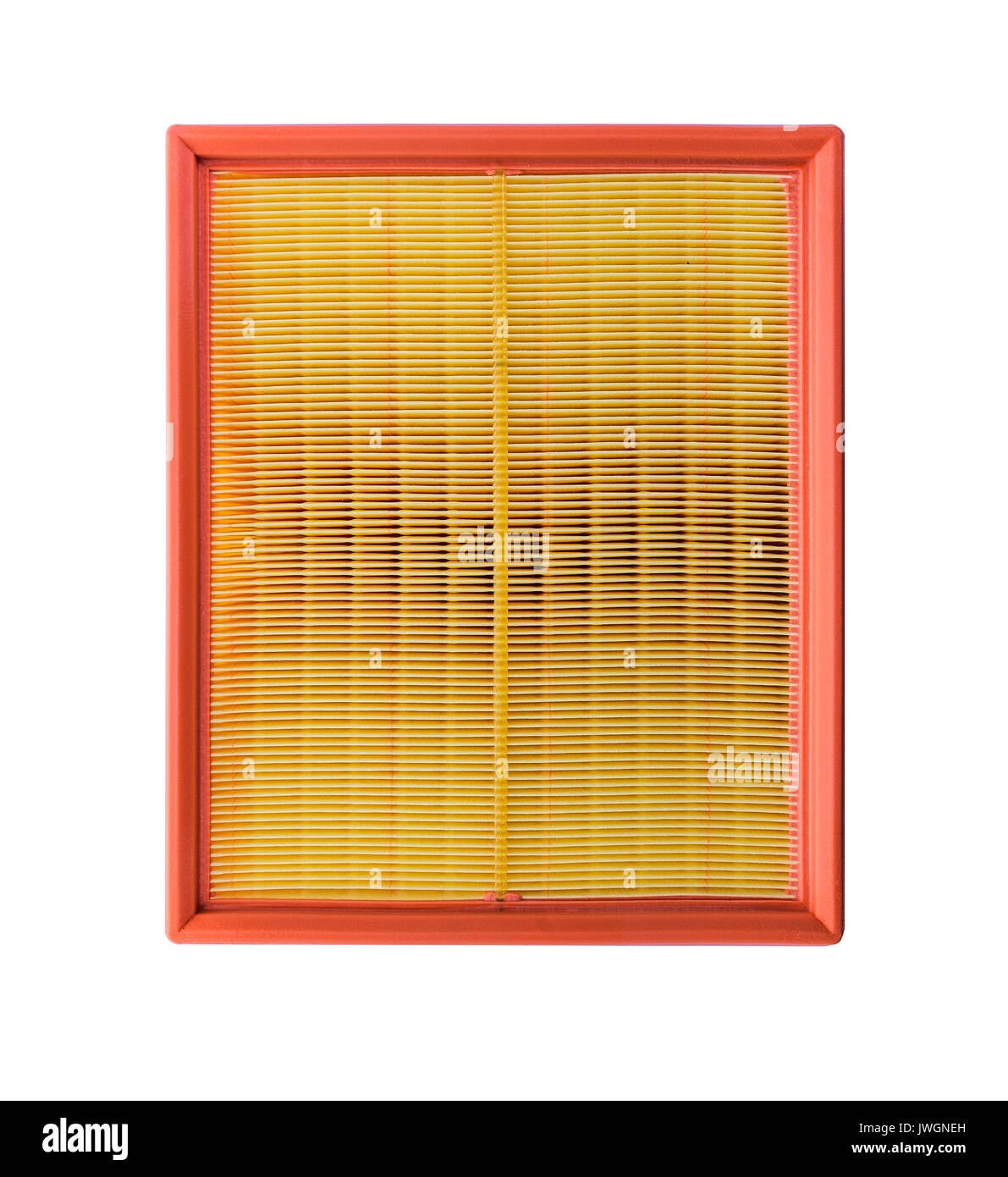 Car air filter isolated on white background Stock Photo - Alamy