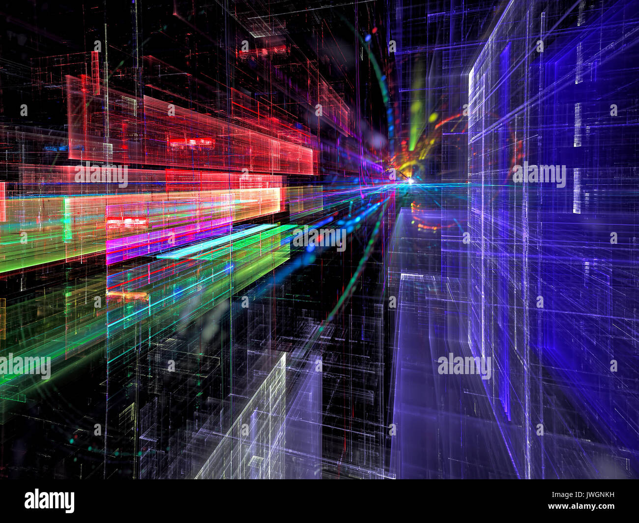 Abstract three dimensional city hi-res stock photography and images - Alamy