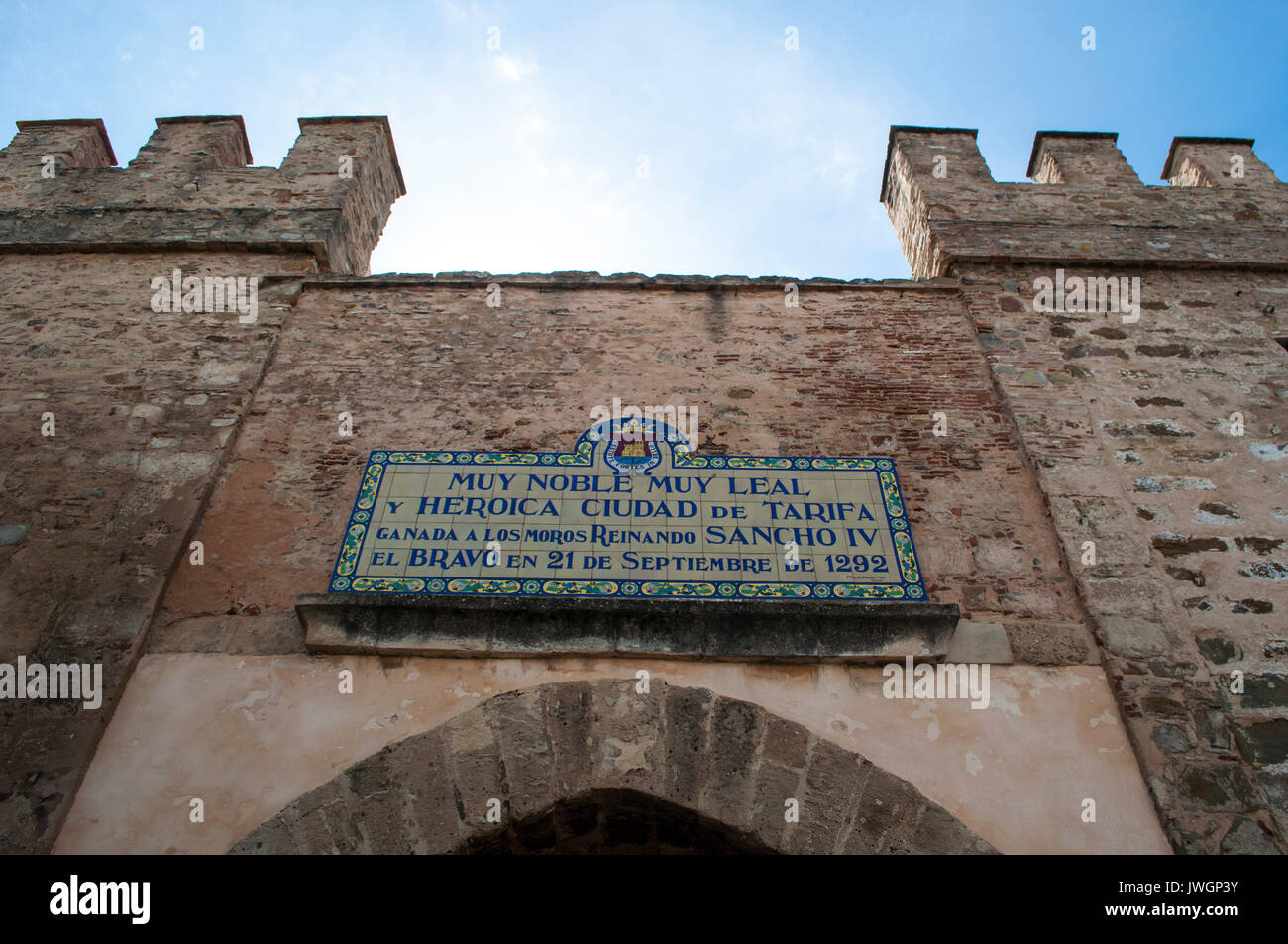 Tarifa, Spain, Europe: the Jerez Gate, the only entrance through the ...