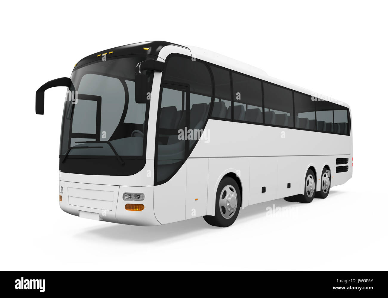 Coach Bus Isolated Stock Photo - Alamy