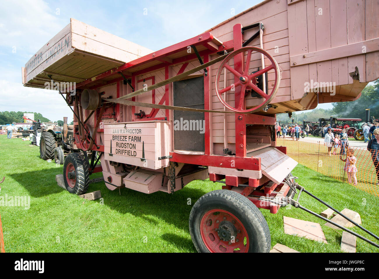 Vintage Agricultural Threshing Machine High Resolution Stock ...