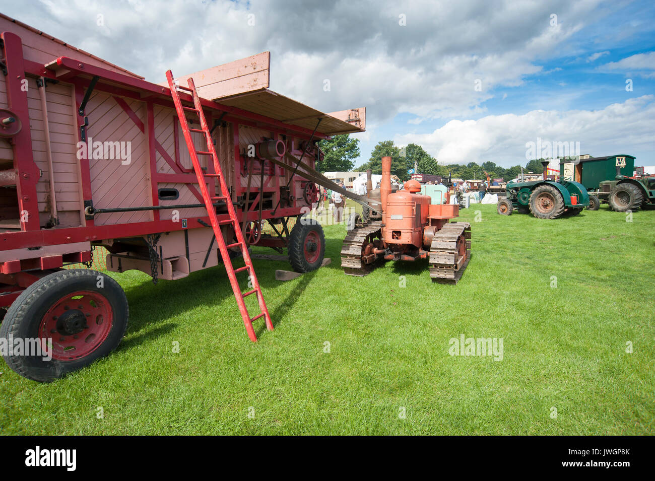 Vintage agricultural threshing machine hi-res stock photography and ...