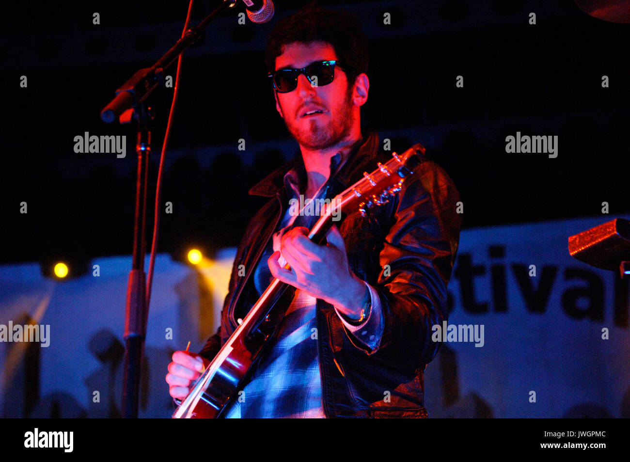 David Macklovitch aka Dave 1 Chromeo performing 2007 Neighborhood Music ...