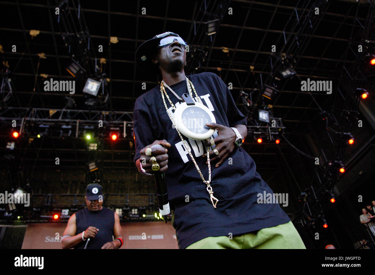 Flavor Flav Public Enemy performs 2007 Rock Bells Festival San ...