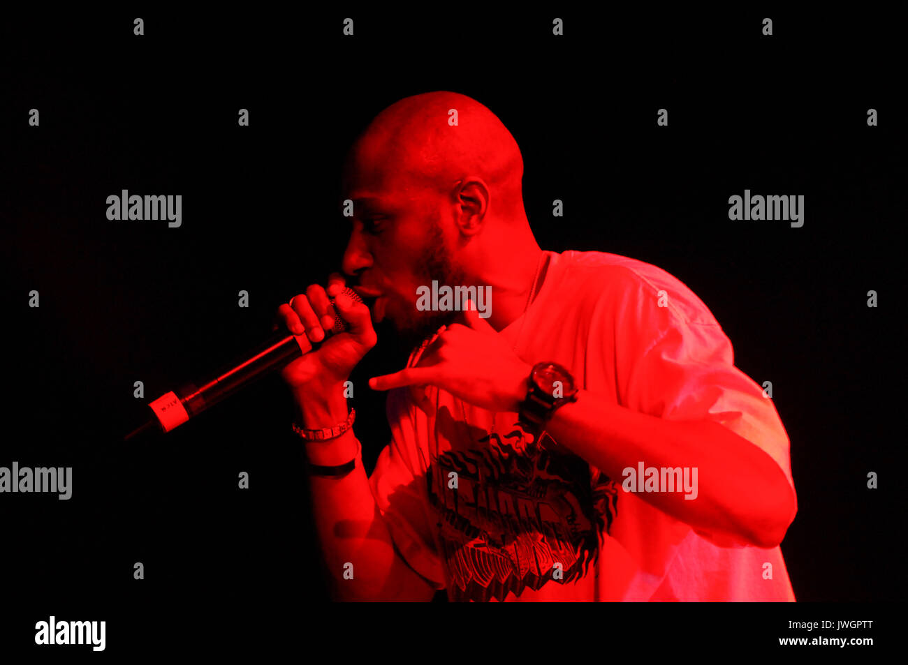 Rapper Mos Def performing 2008 Rock Bells Glen Helen Pavilion Los ...