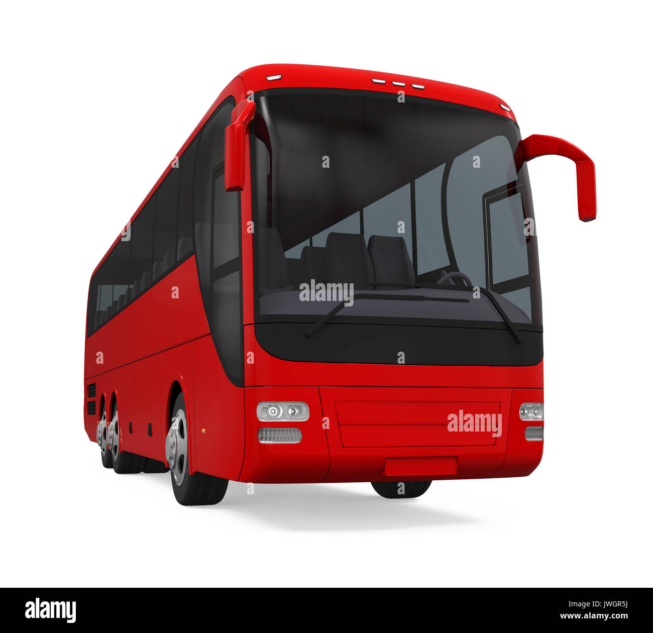 Coach Bus Isolated Stock Photo - Alamy
