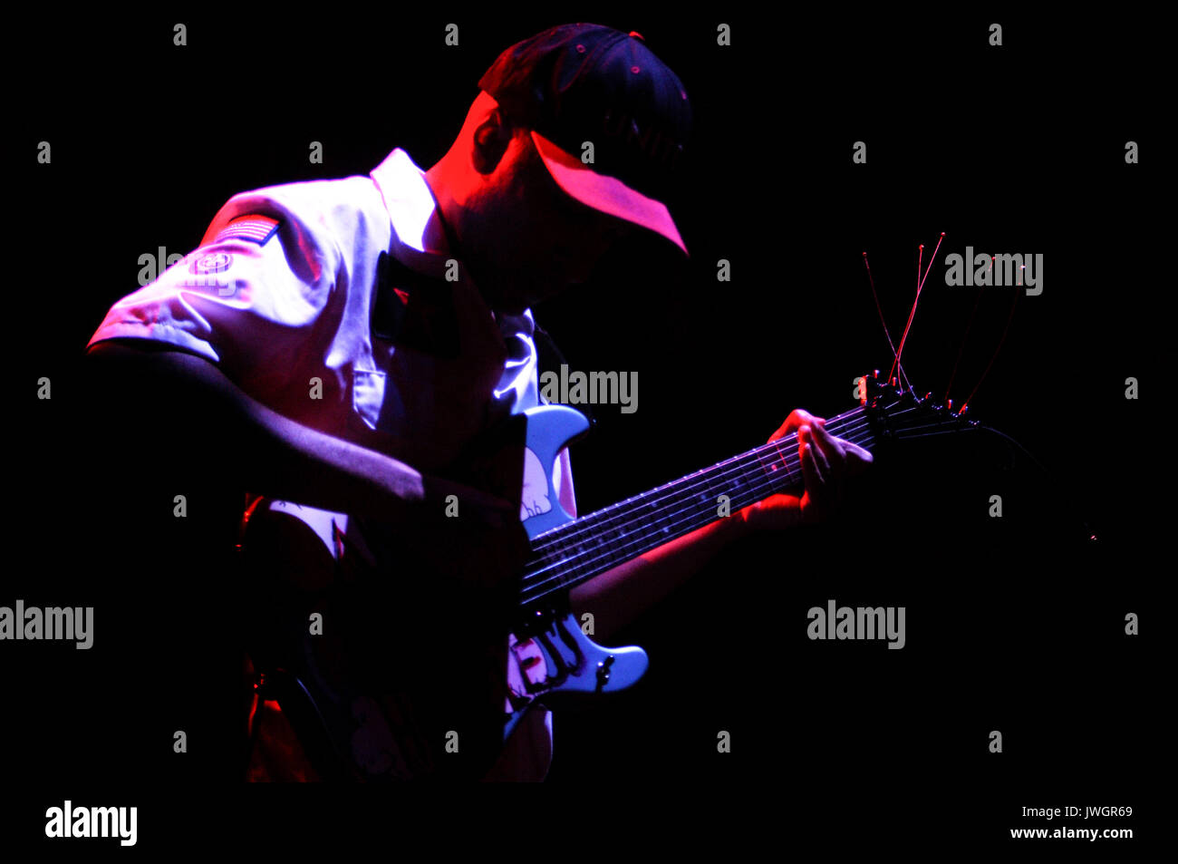 Tom Morello Rage Against Machine performs 2007 Rock Bells Festival San ...