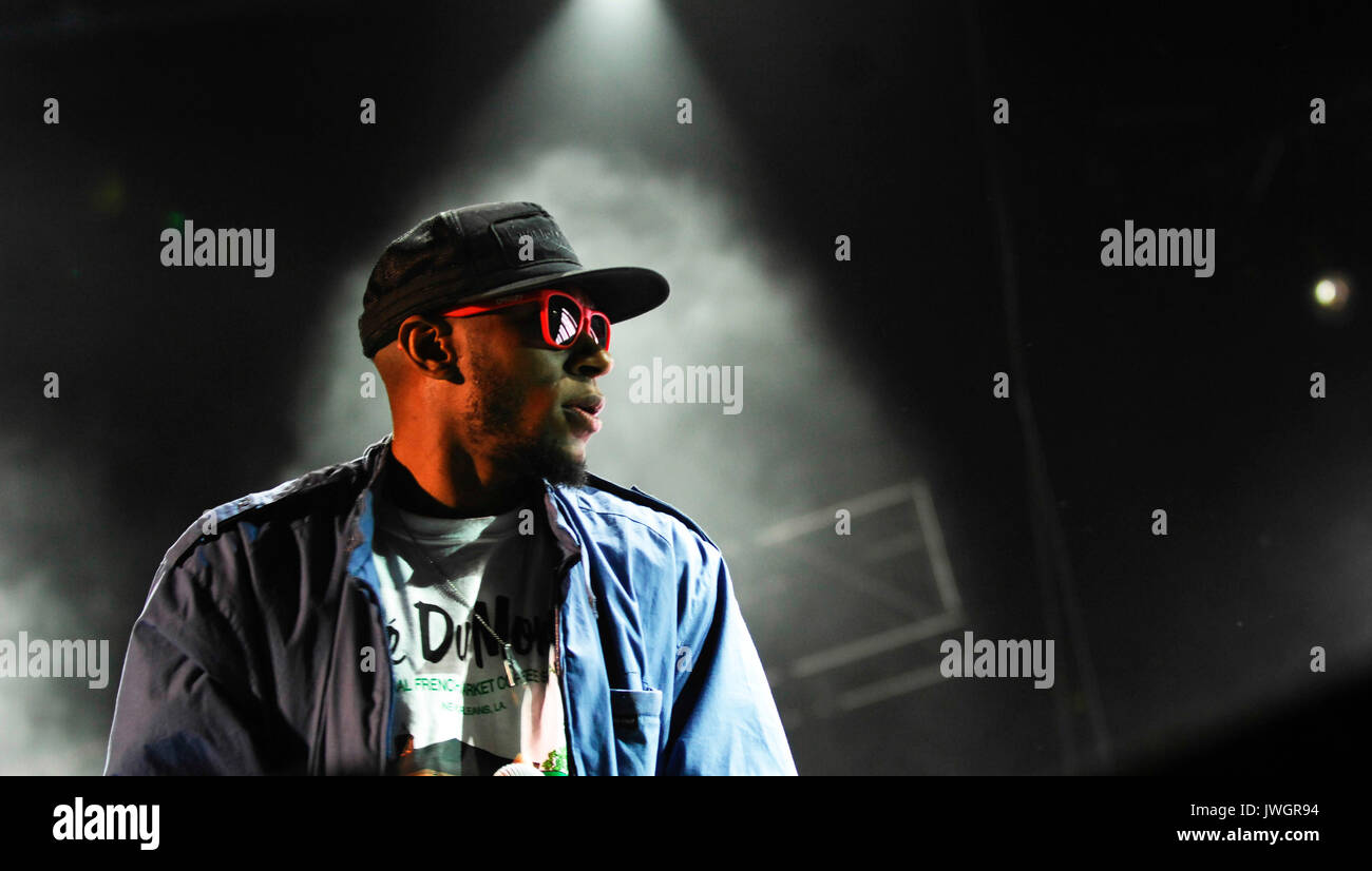 Rapper Mos Def performing 2008 Rock Bells Glen Helen Pavilion Los ...