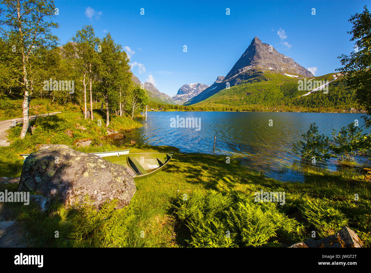 Innerdalen valley beautiful hiking destination, Norway Stock Photo - Alamy