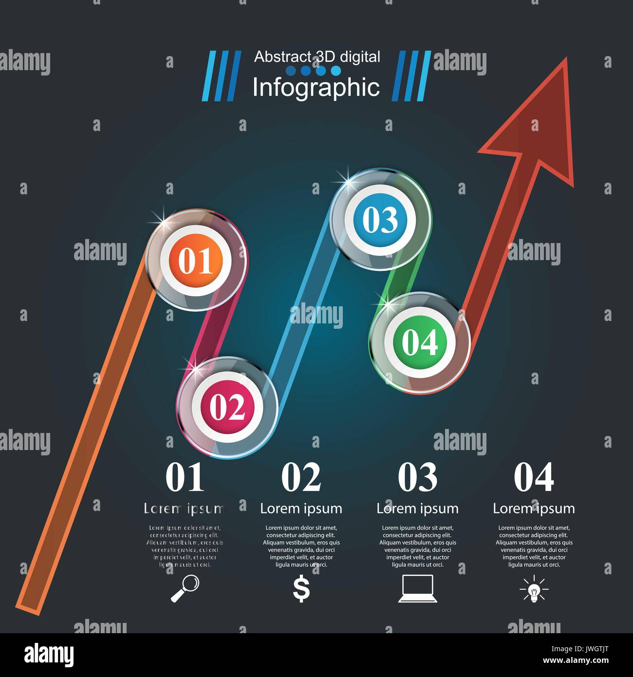 Infographic icons. Arrows icon Stock Vector Image & Art - Alamy