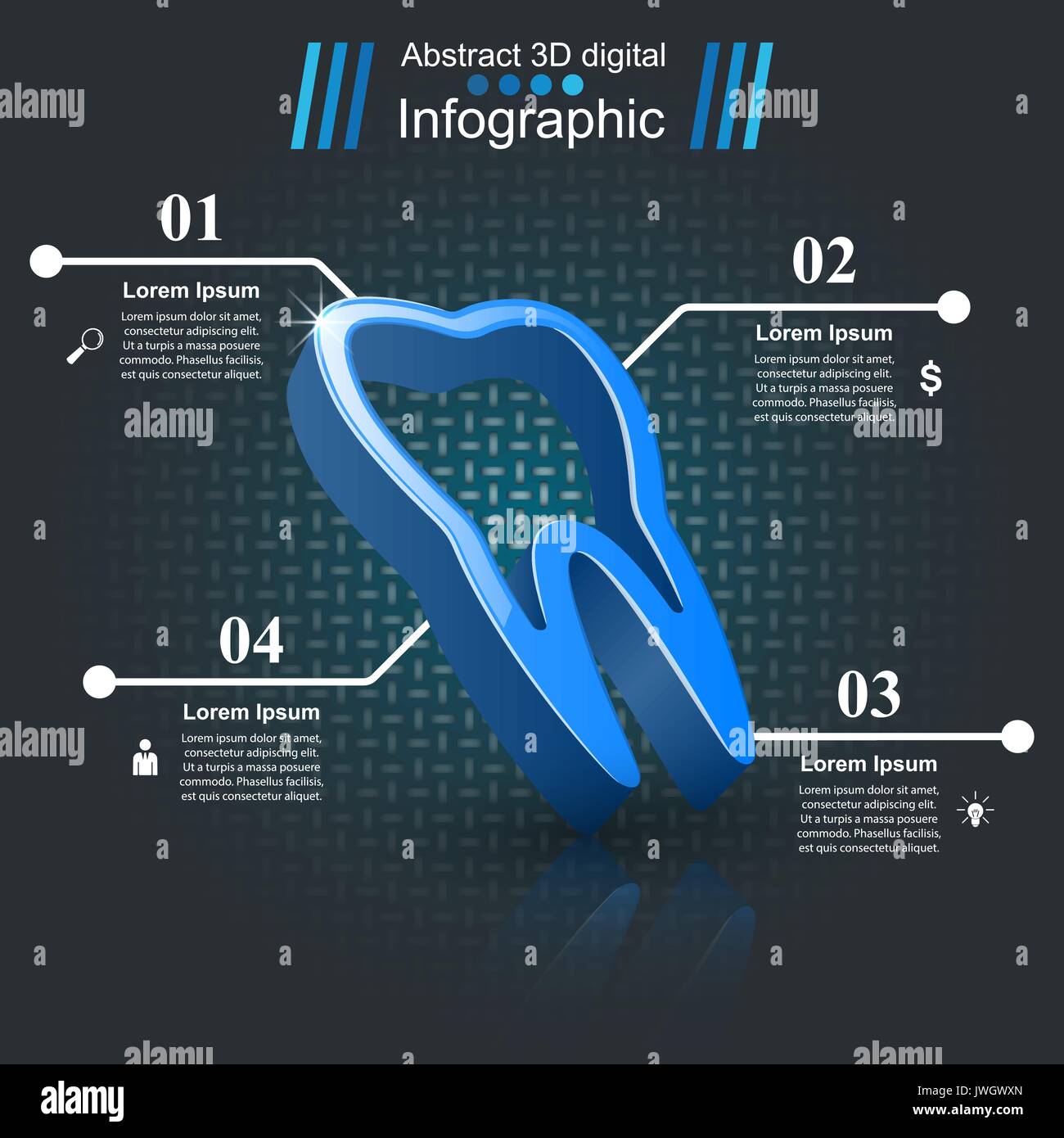 Business Infographics. Tooth icon Stock Vector Image & Art - Alamy