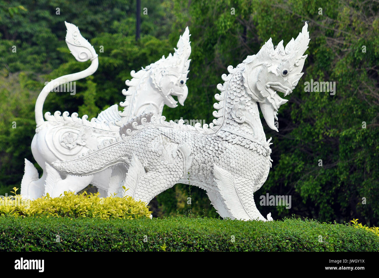 They are animal in thai legend (Art of thailand Stock Photo - Alamy