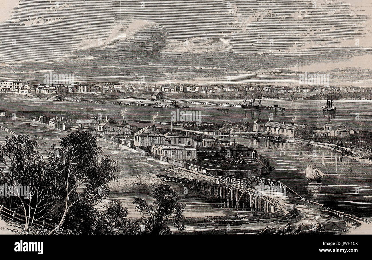 The town and bay of Portland, in the Colony of Victoria, Australia ...