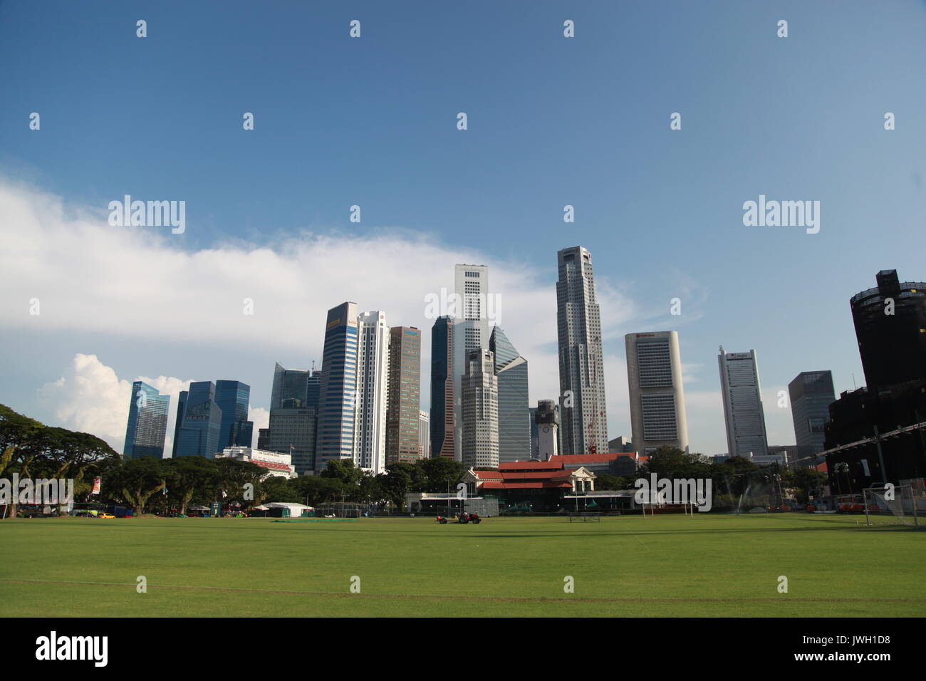 Singapore padang cricket ground hi-res stock photography and images - Alamy