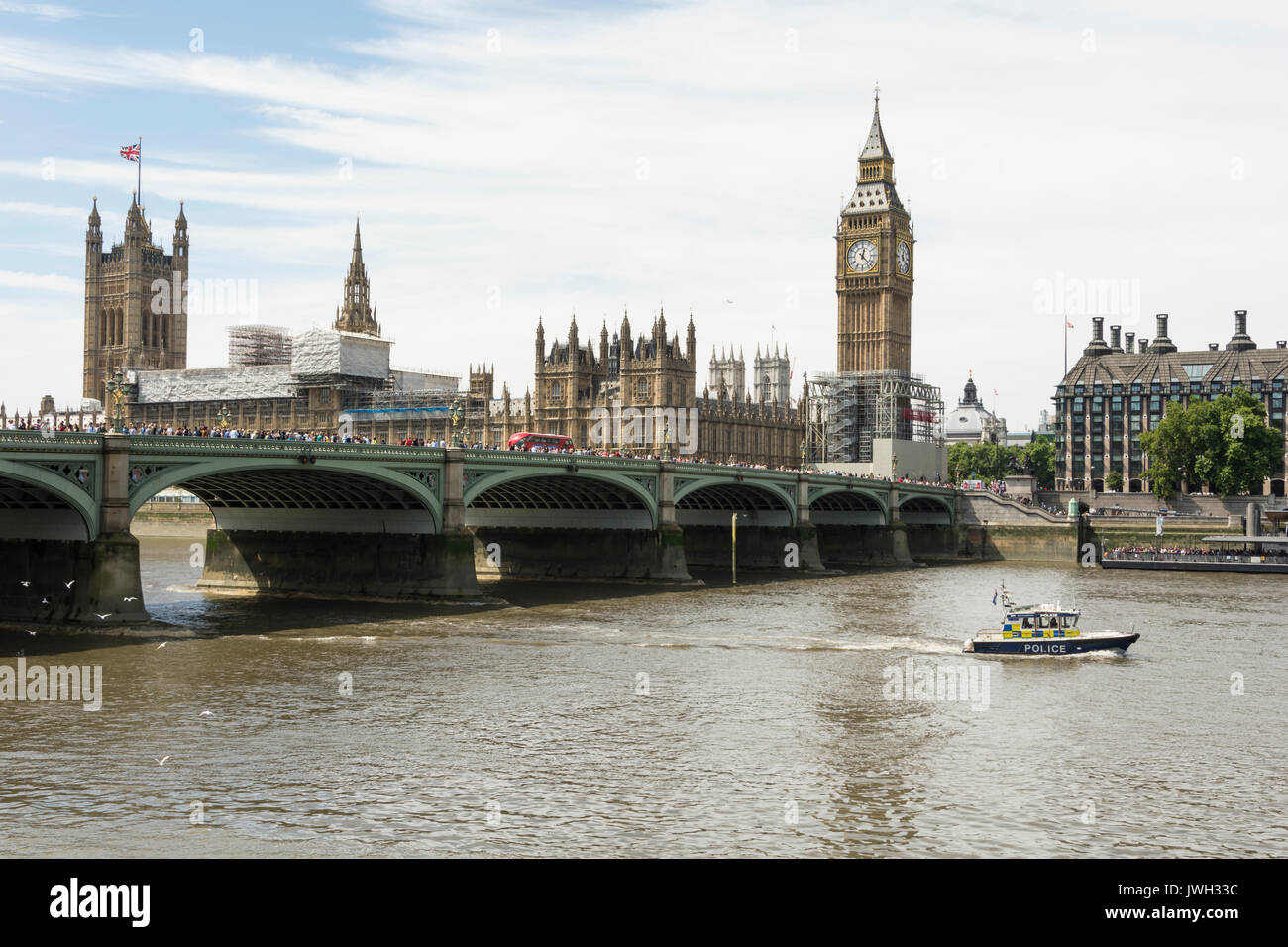 Big Ben and the Houses of Parliament, Westminster, London, UK Stock ...