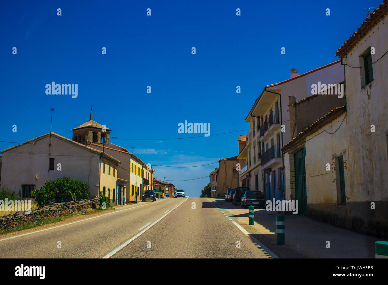 Old little toun in Sapin. Tábara, Castile and León, Spain. Picture ...