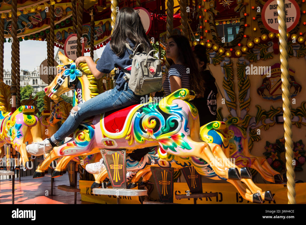 Southbank carousel fairground ride london hi-res stock photography and ...