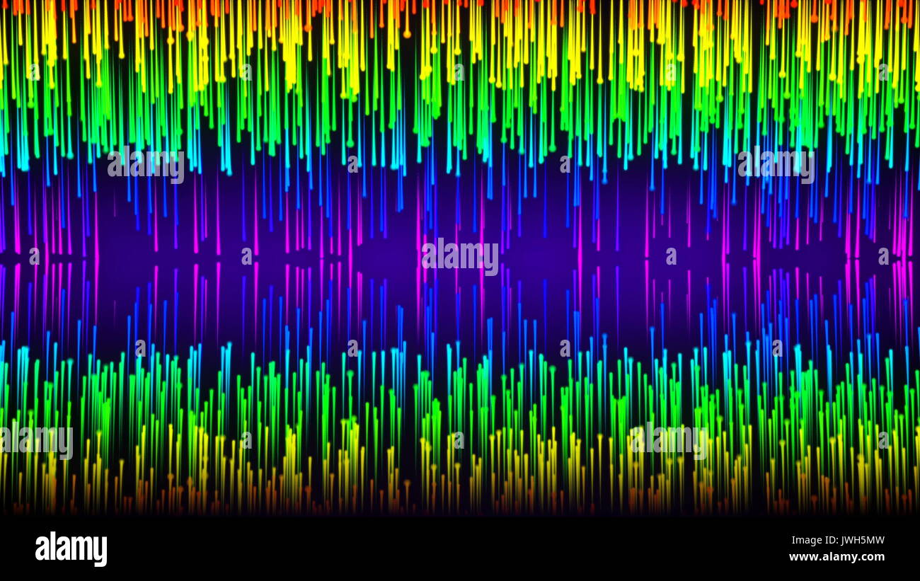 An abstract computer generated Animation of falling stars falling to ...