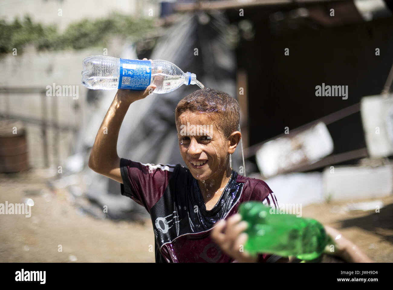 Gaza City, The Gaza Strip, Palestine. 12th Aug, 2017. Palestinian ...