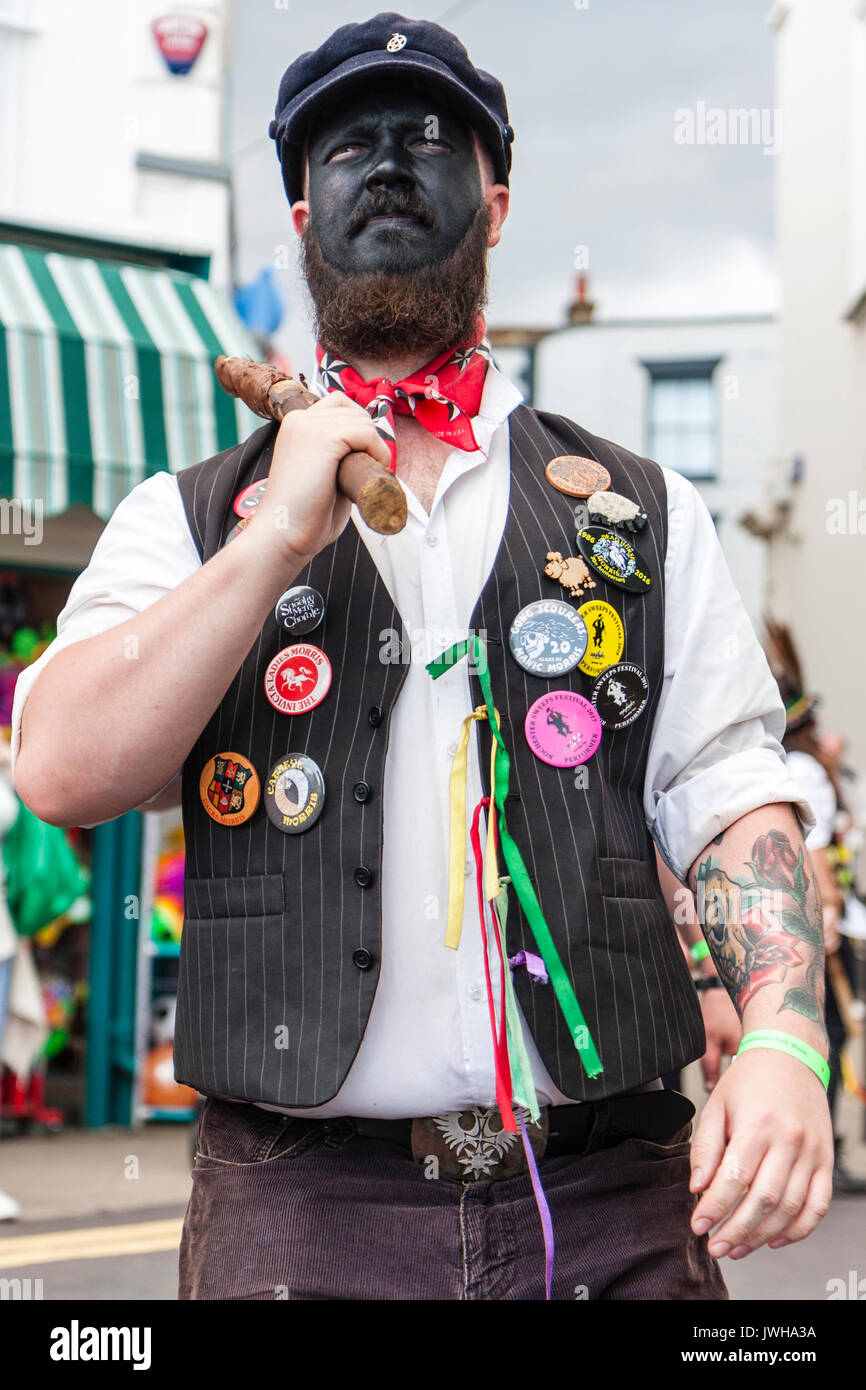 Traditional Folk dancer, morris man from Dead Horse Morris dancing ...