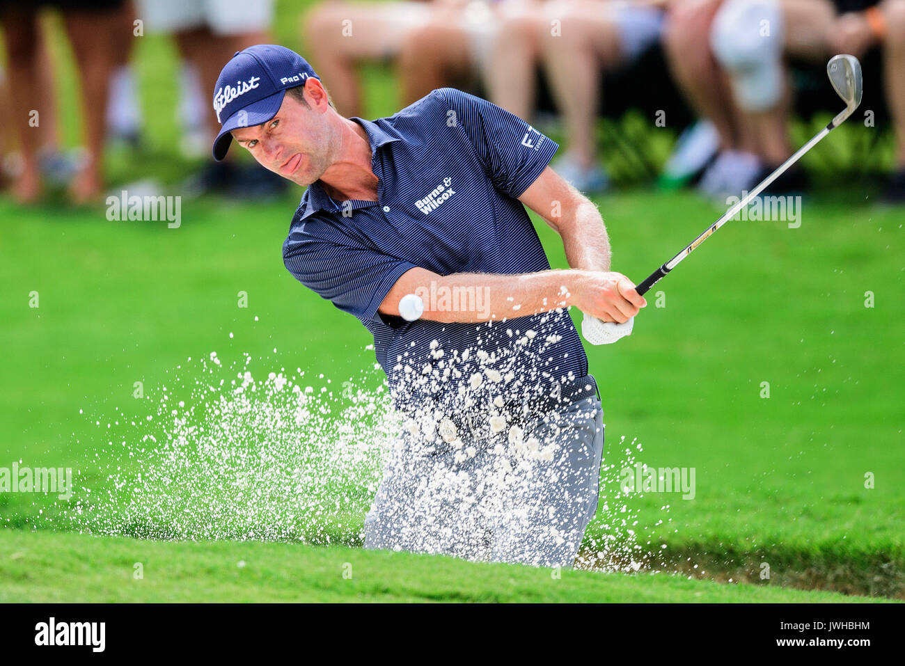 Charlotte, North Carolina, USA. 12th Aug, 2017. Golfer Webb Simpson ...