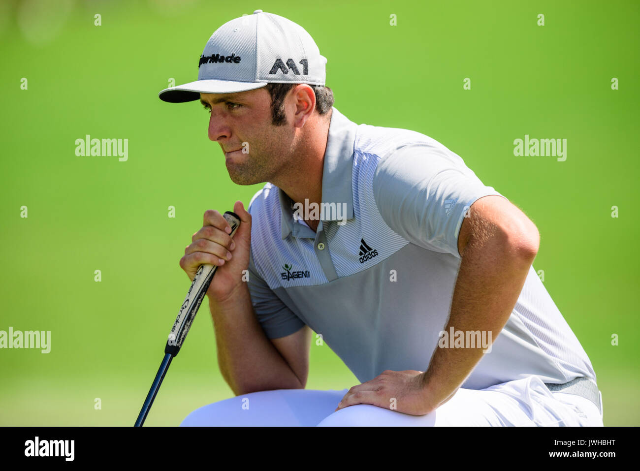Charlotte, North Carolina, USA. 12th Aug, 2017. Golfer Jon Rahm during ...