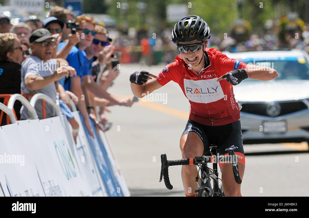 August 11, 2017 - Breckenridge, Colorado, U.S. - Team Rally rider, Sara ...