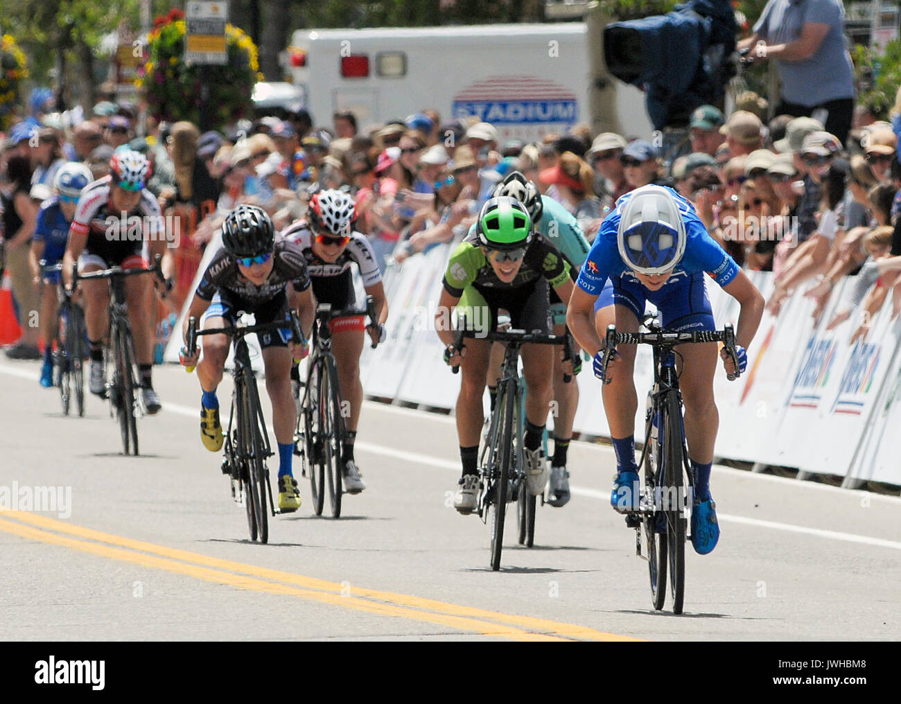 August 11, 2017 - Breckenridge, Colorado, U.S. - The women's Stage Two ...