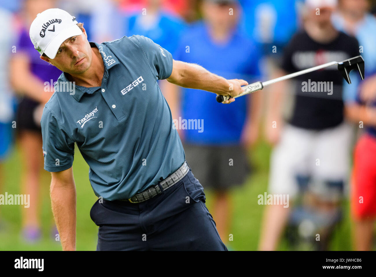 Charlotte, North Carolina, USA 12th Aug, 2017 Golfer Kevin Kisner ...