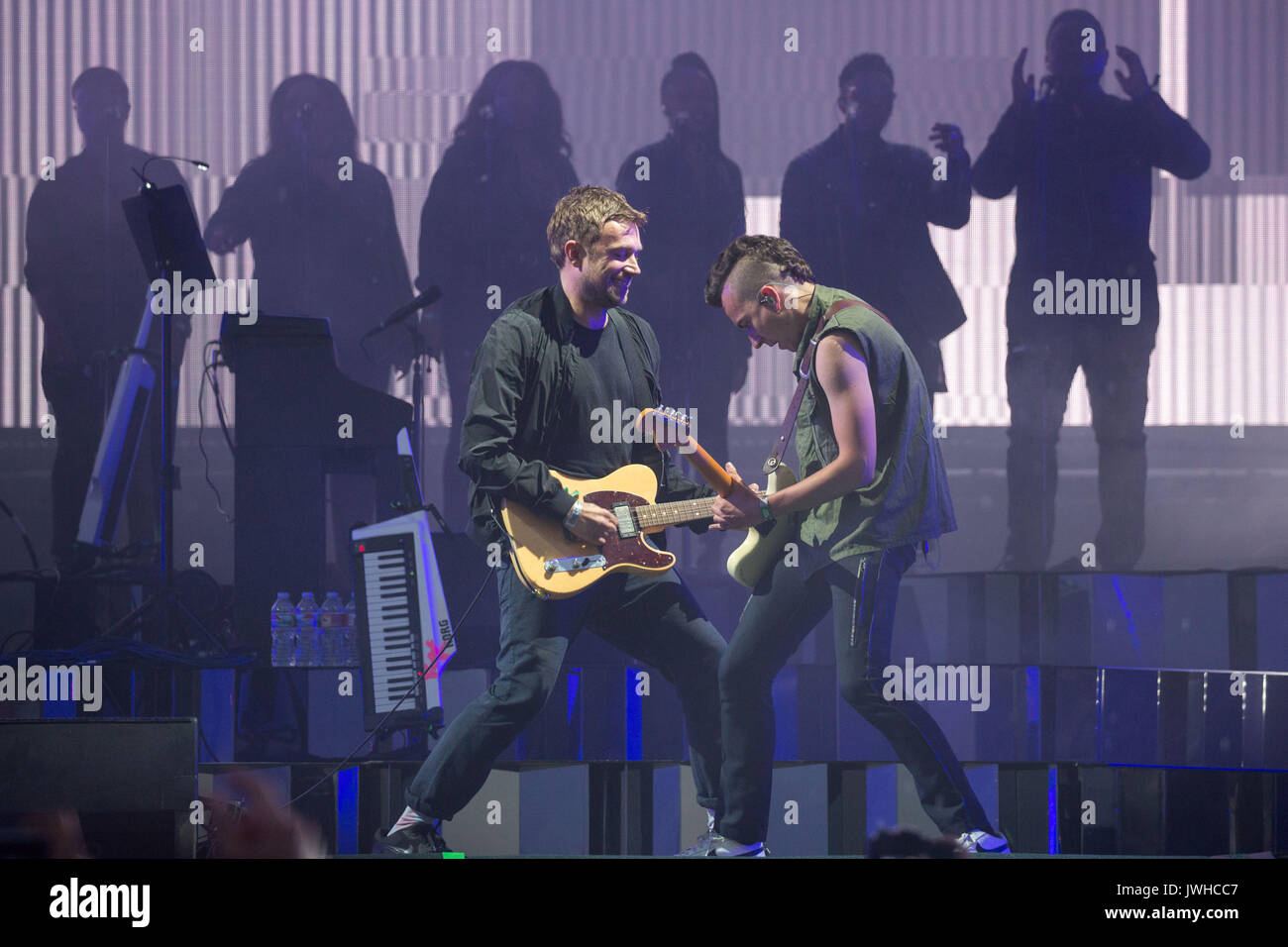 San Francisco, California, USA. 11th Aug, 2017. DAMON ALBARN and JEFF ...