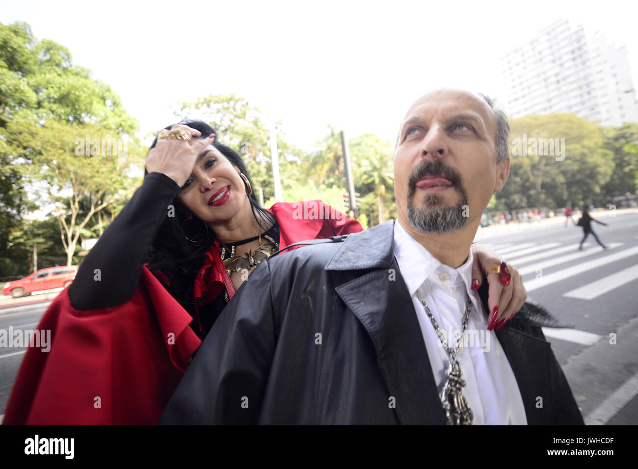 Sao Paulo, Brazil. 12th Aug, 2017. VAMPIRE DAY: Paulistanos celebrate ...