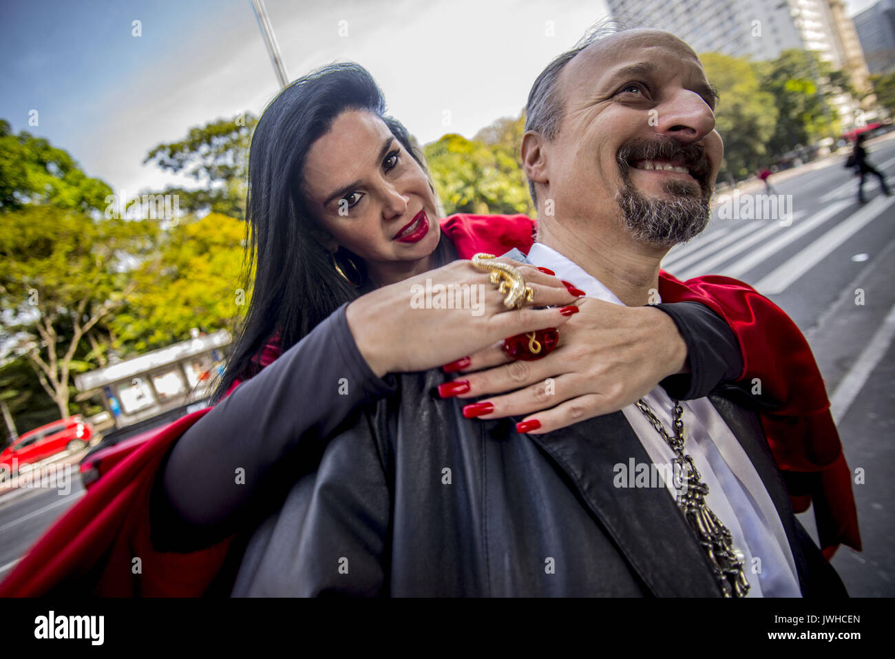 Sao Paulo, Brazil. 12th Aug, 2017. VAMPIRE DAY: Paulistanos celebrate ...