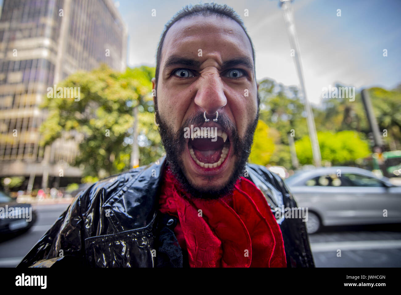 Sao Paulo, Brazil. 12th Aug, 2017. VAMPIRE DAY: Paulistanos celebrate ...